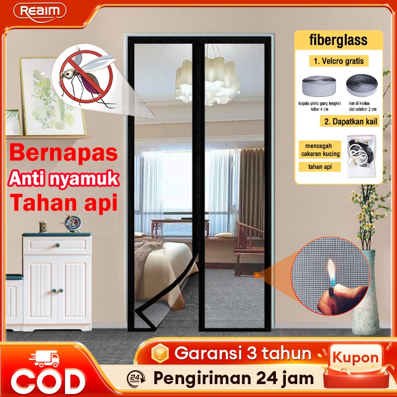 Jual Tirai Magnet Tirai Pintu Model Magnet Anti Nyamuk Tebal Ukuran ...