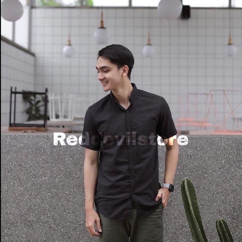 Jual KEMEJA PRIA BOYI TOP MAN LENGAN PENDEK KASUAL FORMAL KERJA PUTIH ...