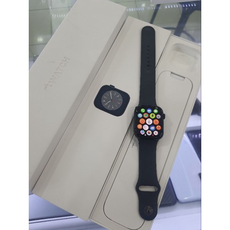 Jual iWatch Series 8 45mm inter fullset | Shopee Indonesia