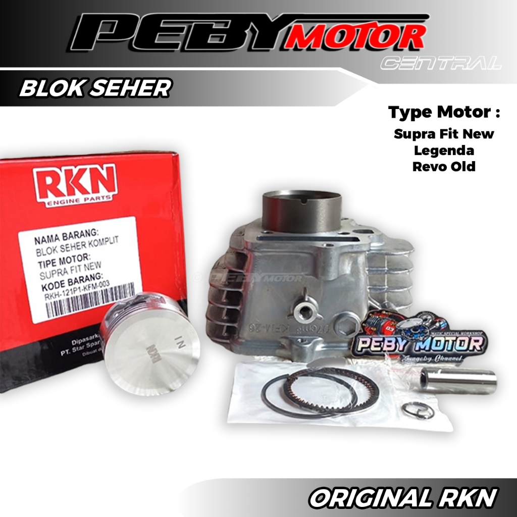 Jual BLOK PISTON SET RKN SUPRA FIT NEW LEGENDA REVO OLD ORIGINAL ...