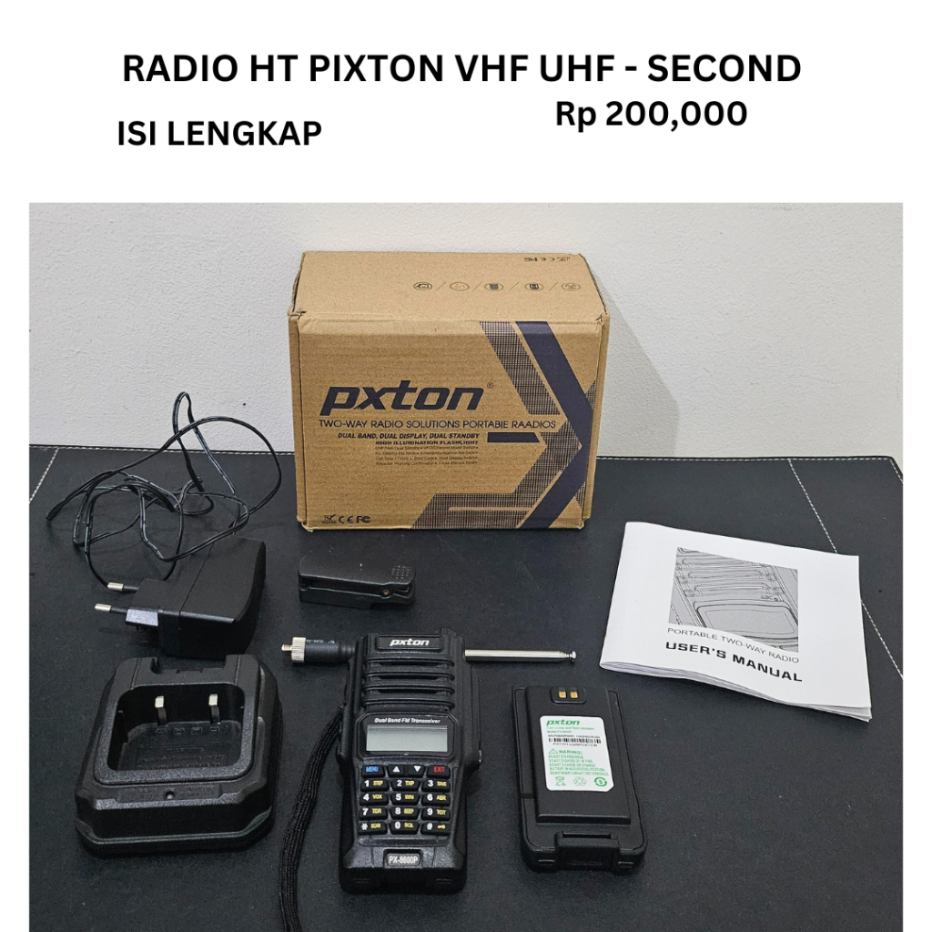Jual RADIO HT PIXTON VHF UHF - SECOND | Shopee Indonesia