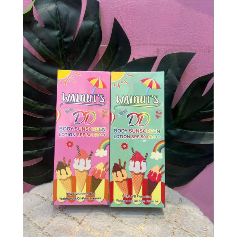 Jual WALNUTS DD BODY SUNSCREEN LOTION SPF 50 PA+++ 150ml THAILAND ...