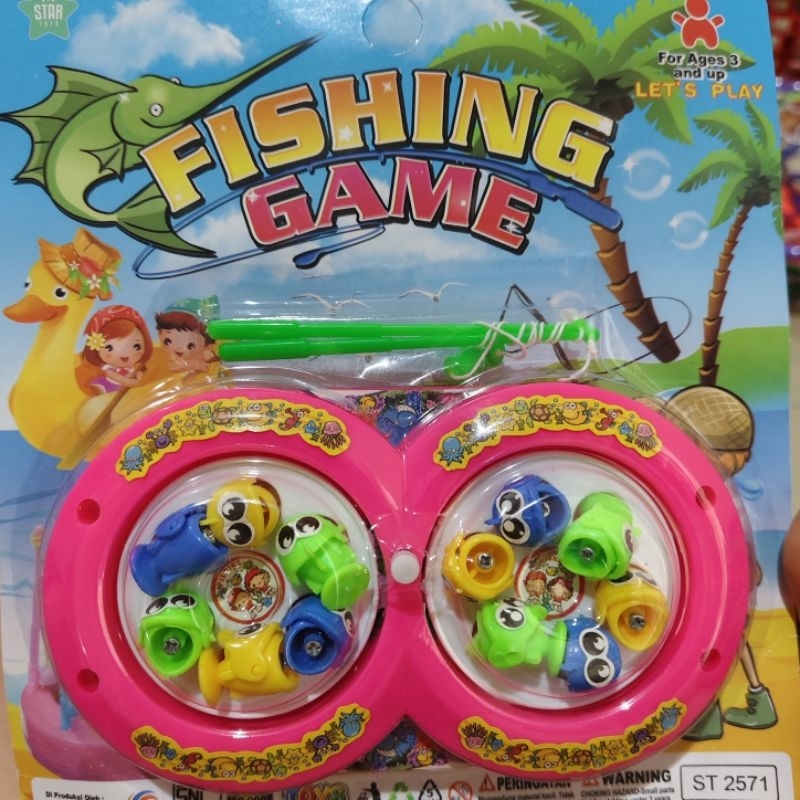 Jual Mainan Anak Pancingan Magnet Pancing Putar Fishing Game / Mancing ...