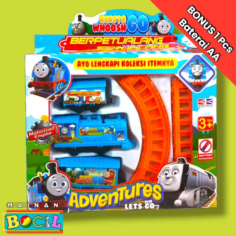 Jual Mainan anak kereta rel 3 gerbong /mainan trek rel kereta thomas n ...