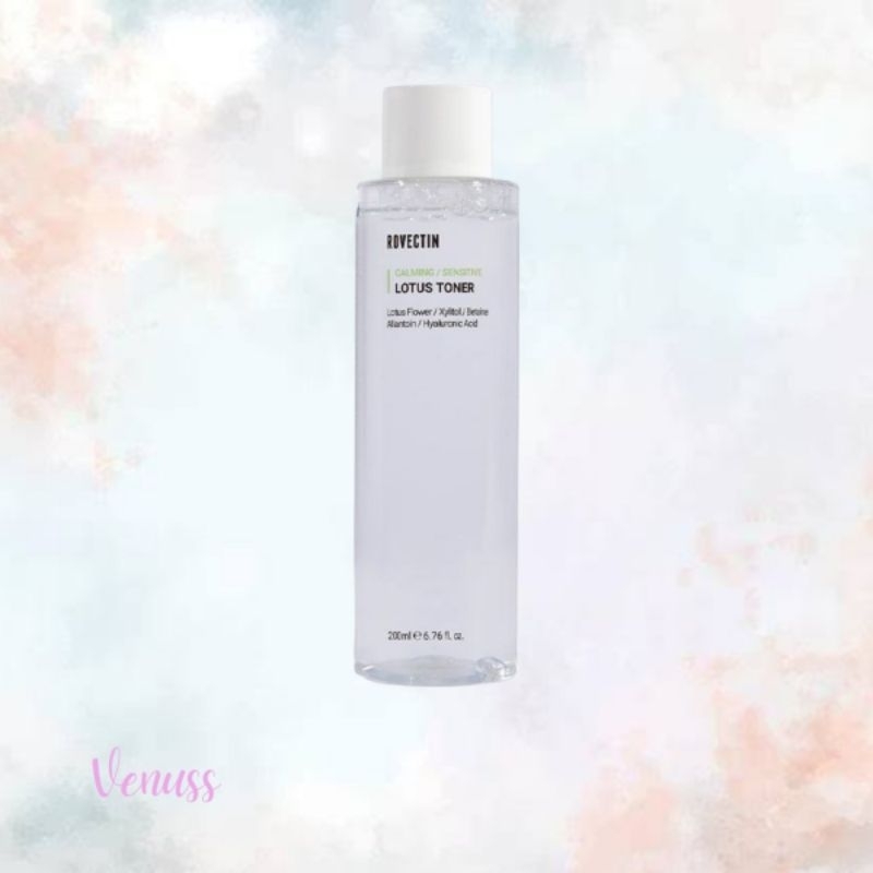 Jual Rovectin clean lotus water calming toner 200ml | Shopee Indonesia