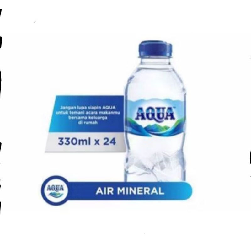 Jual AQUA mini 330 ml isi 24 botol per dus (AIR MINERAL) | Shopee Indonesia