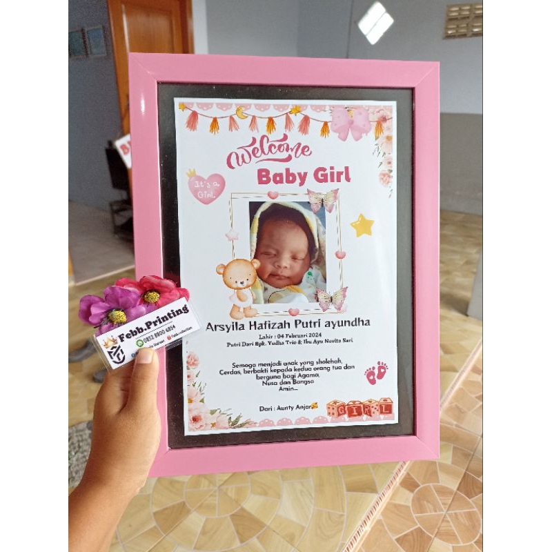 Jual BIODATA BAYI + FRAME 10rs | Shopee Indonesia