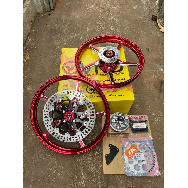 Jual Velg pelk vnd ak55 wheelset pnp crf cbr Tiger klx ninja uk 160/160 ...