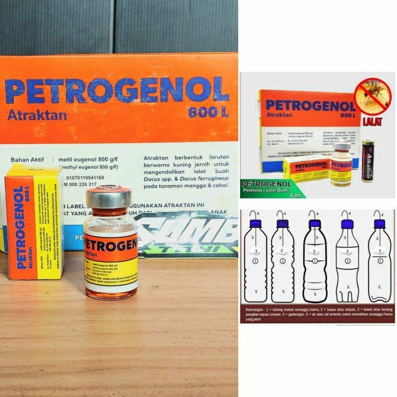 Jual PETROGENOL Atraktan Perangkap Lalat Buah Tanaman Mangga Cabai ...