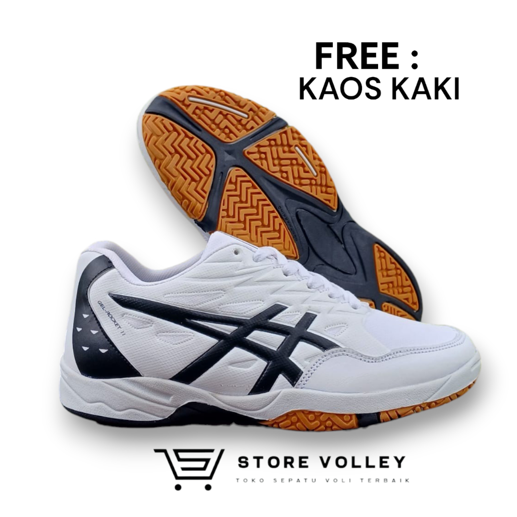 Jual SEPATU VOLI ASICS GEL ROCKET 11 BADMINTON BULUTANGKIS PRIA WANITA ...