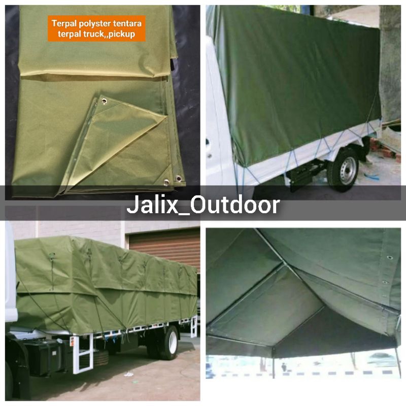 Jual terpal kain lapis semi karet Polyester UK 4x4,,4x5,,4x6mtr,,terpal ...