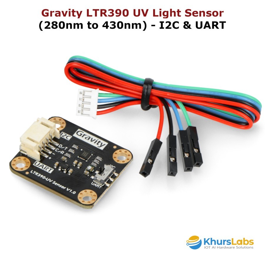 Jual DFROBOT Gravity LTR390 UV Light Sensor 280nm to 430nm - I2C & UART | Shopee Indonesia