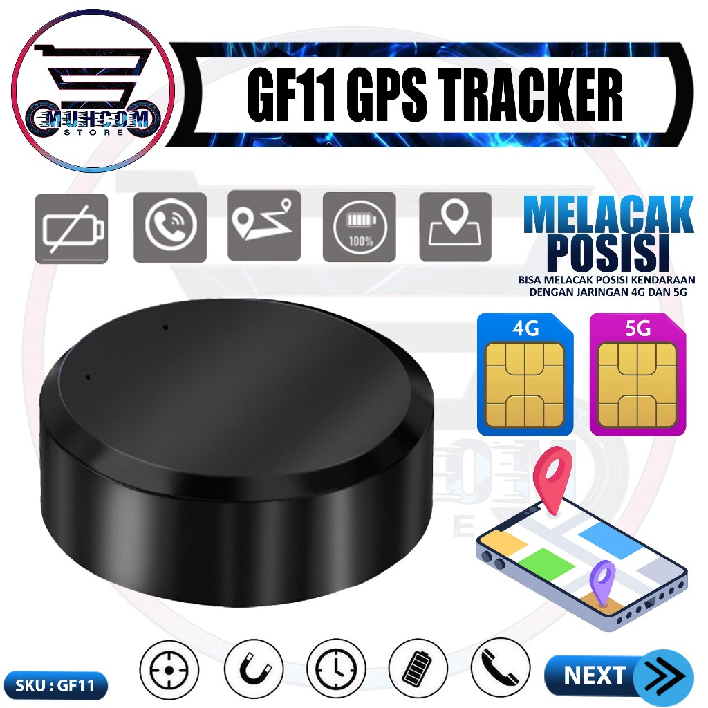 Jual Smart Tracker GF11 Mini GPS Tracking 4G 5G Alat Pelacak Lokasi Dan Sadap Suara Realtime ...