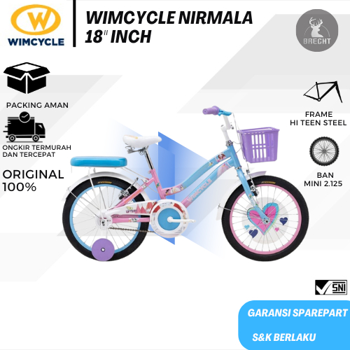 Jual Sepeda Anak Perempuan CTB Mini WIMCYCLE CLARA NIRMALA Ukuran 18 ...