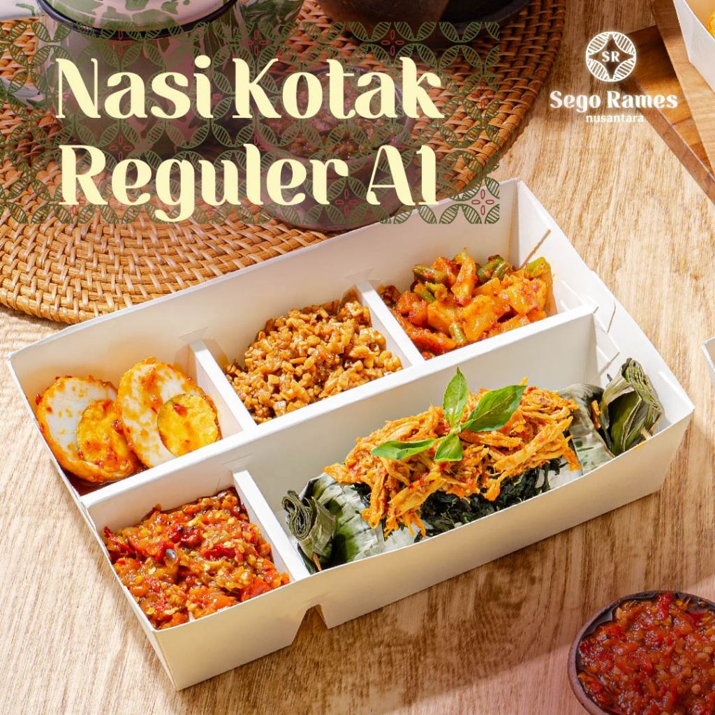 Jual Paket Nasi Kotak Reguler A - Sego Rames Nusantara | Shopee Indonesia
