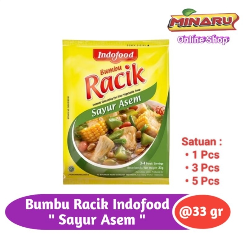 Jual Indofood Bumbu Racik Sayur Asem @33 gr | Shopee Indonesia