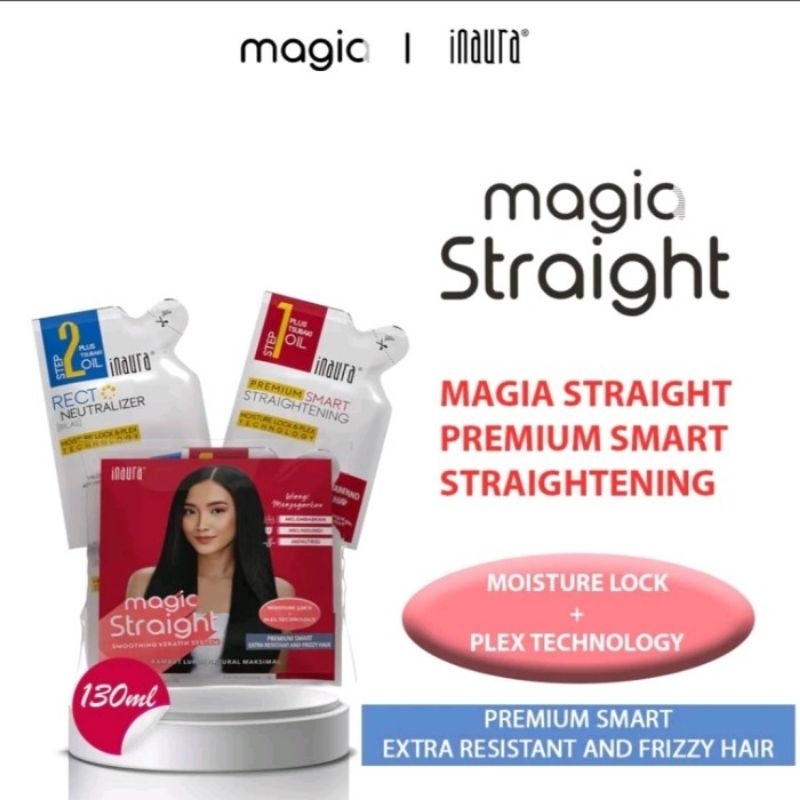 Jual Inaura - Magia Straight Smoothing Keratin System 130ml | Shopee ...