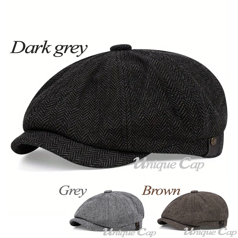 Jual Topi Koran Retro Newsboy Cap Outdoor Hat Kasual Topi Baret Retro ...