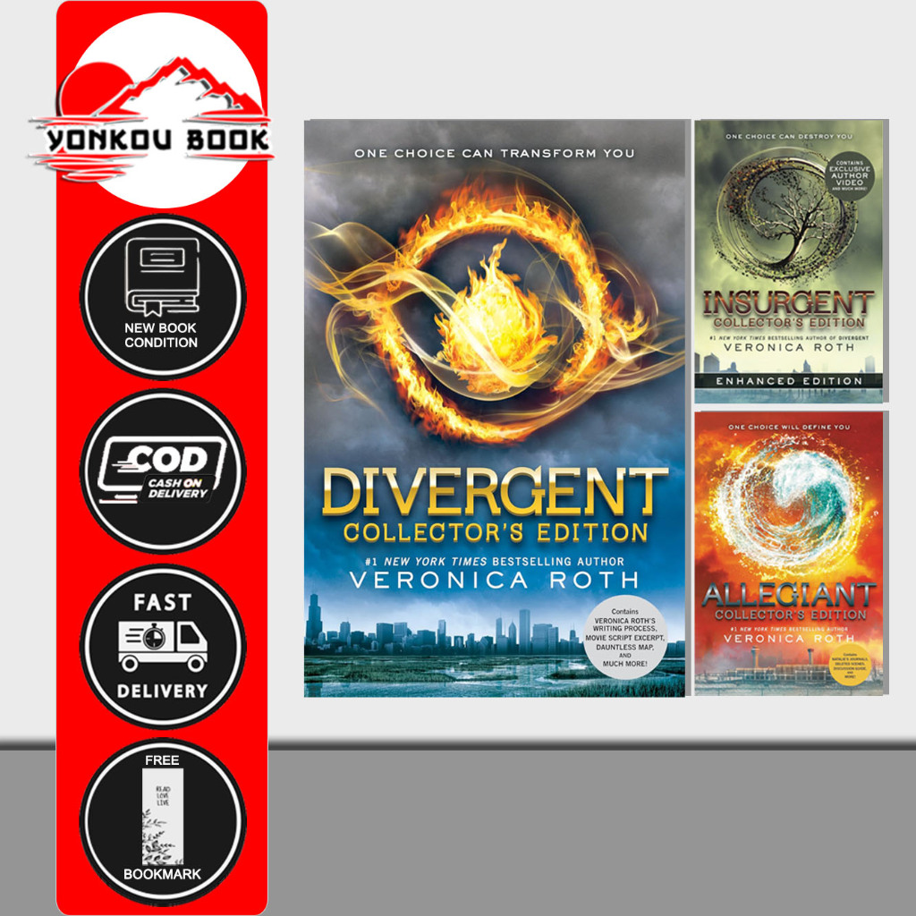 Jual Divergent Collector's 3 book series ( Divergent - Insurgent ...