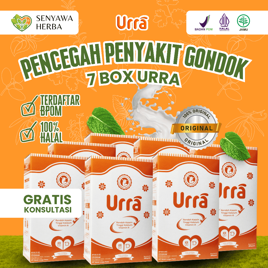 Jual Paket 7 Box URRA Susu Kambing Saanen Untuk Pencegah Gondok Anak ...