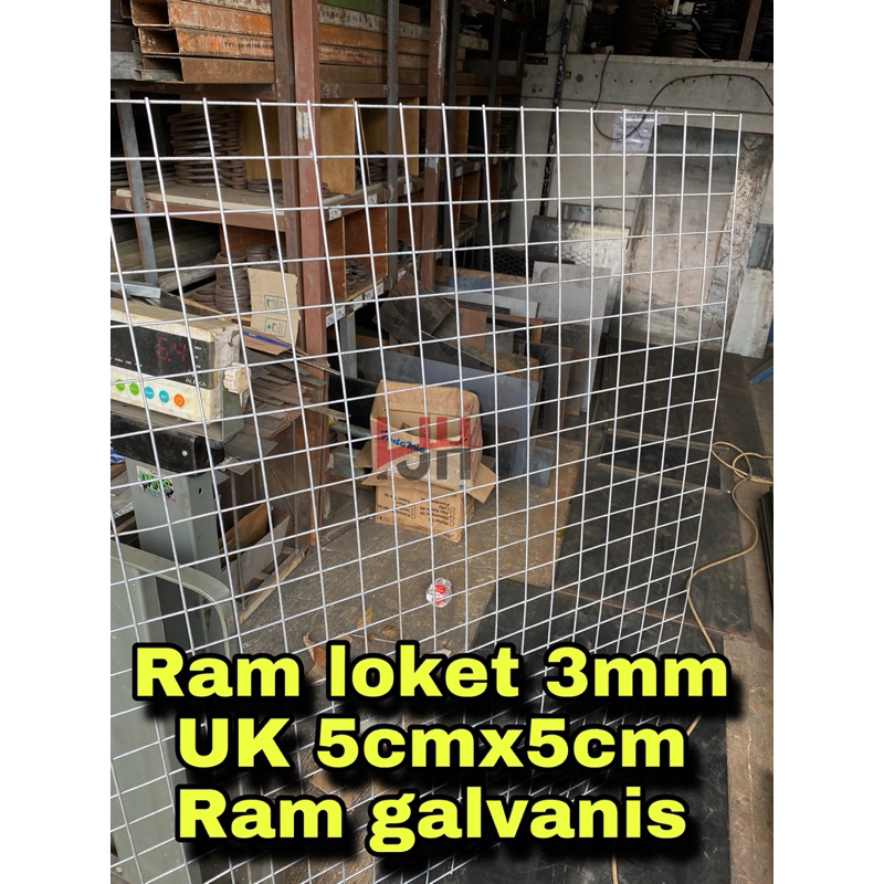 Jual Ram loket 3mm , UK 5cmx5cm ram galvanis 3mm. ukuran mulai 60cm ...