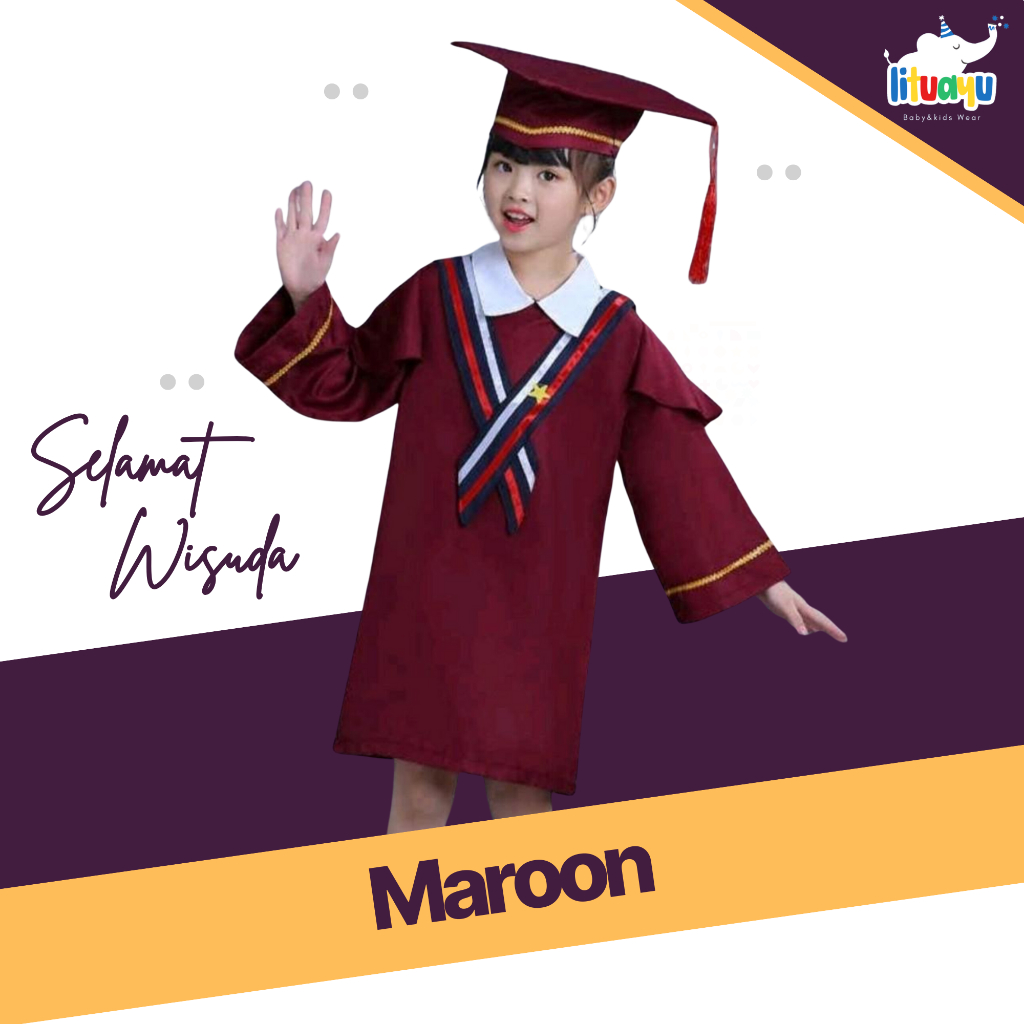Jual Toga Wisuda Anak PAUD Baju Toga Wisuda Anak TK Kostum Wisuda Anak ...