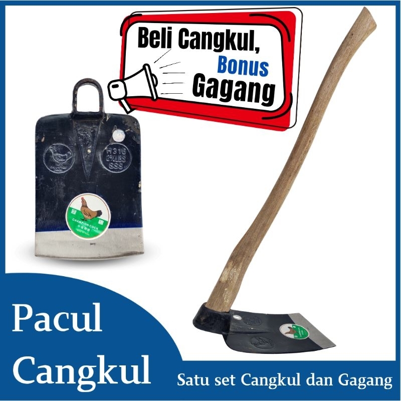 Jual Promo Beli Pacul Cangkul kebun sawah bonus gagang doran pacul ...