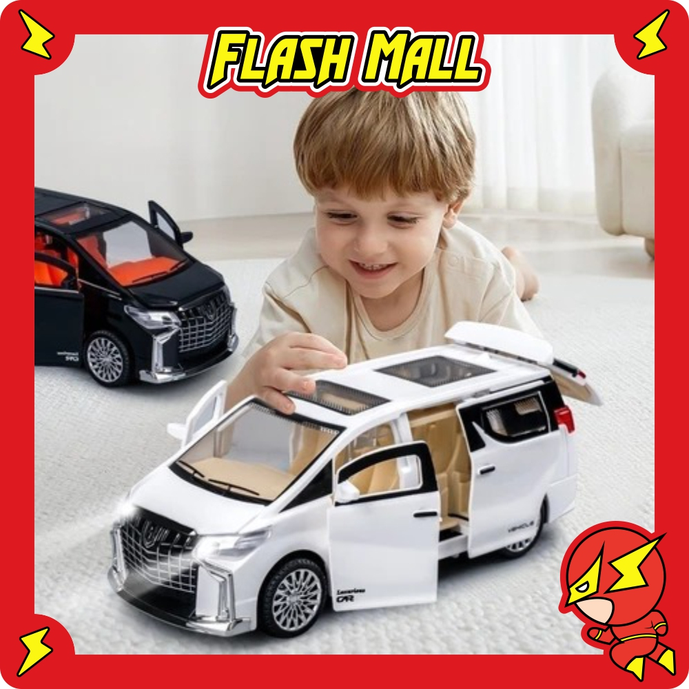 Jual FLASHmall Mobil Mainan Alphard Anak Inersia Suara Dan Cahaya Pintu ...