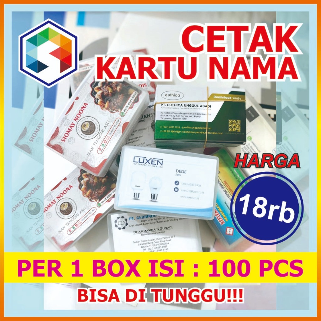 Jual Cetak Kartu Nama Toko Atau Usaha Mu | Shopee Indonesia