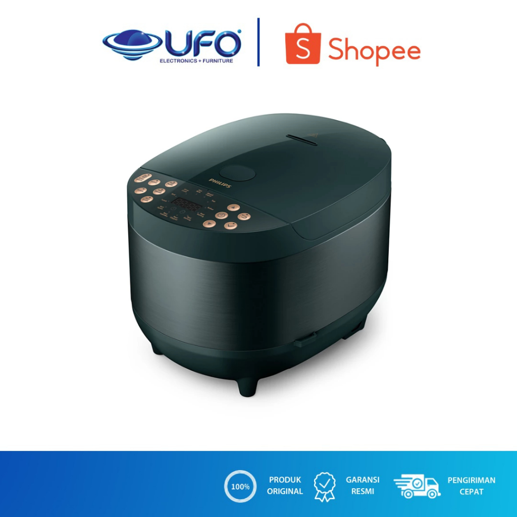 Jual PHILIPS DIGITAL RICE COOKER 1.8 LITER HD4515/91 - HIJAU TUA ...