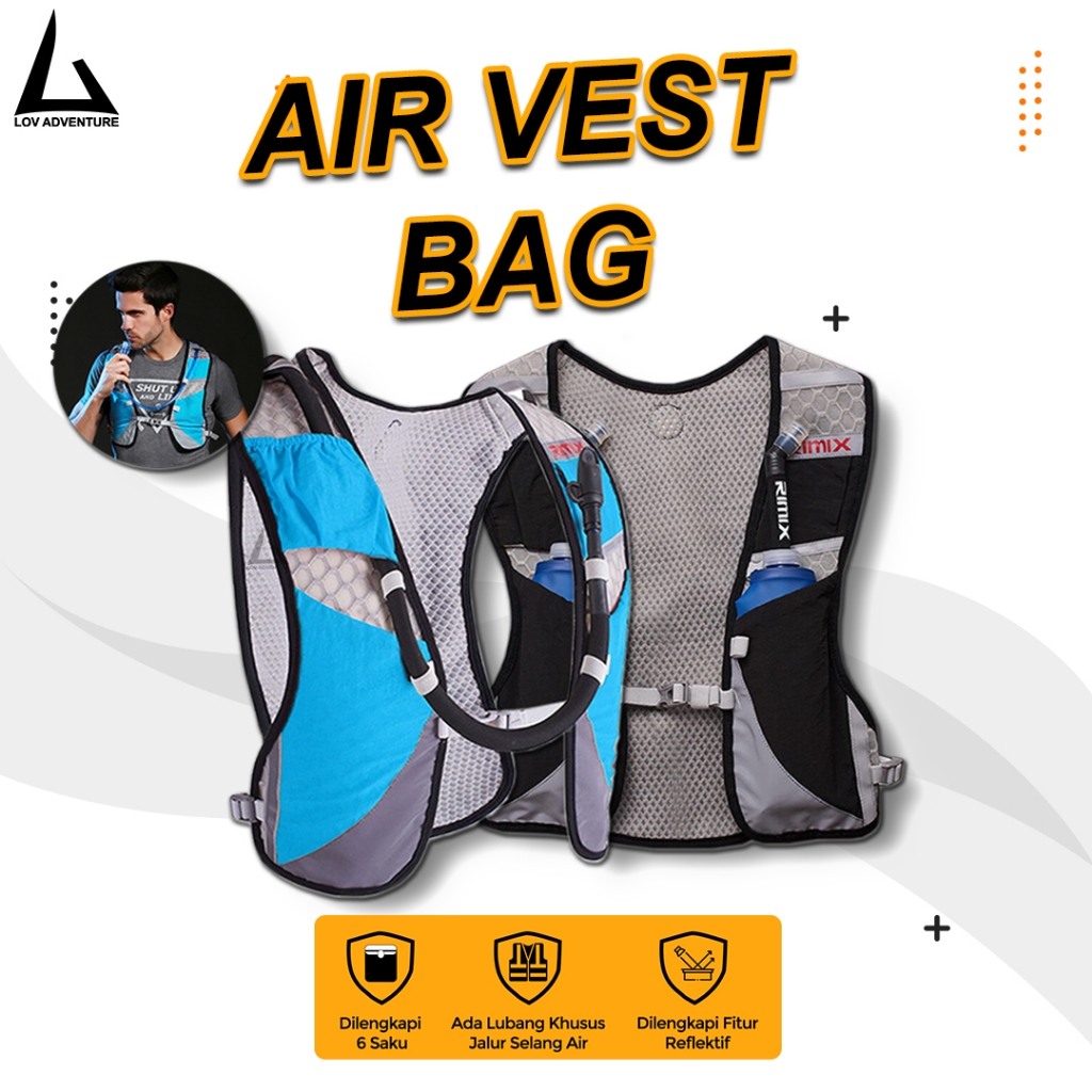 Jual Rompi Lari Trail Hydropack 1L–1.5L – Running Vest Marathon ...