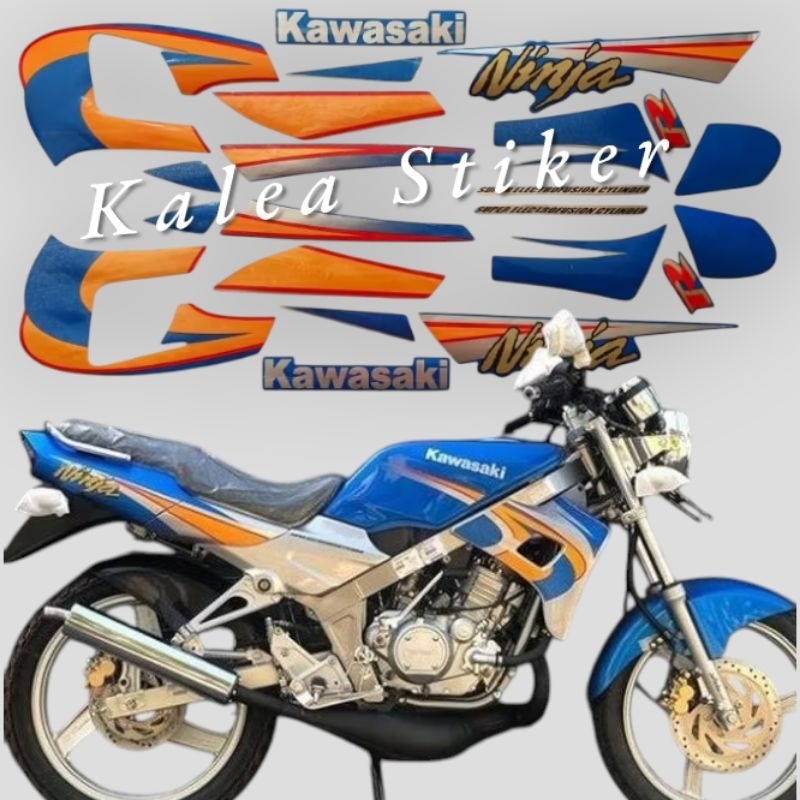 Jual Stiker Striping Lis Bodi Motor Kawasaki Ninja R 2005 Warna Biru ...