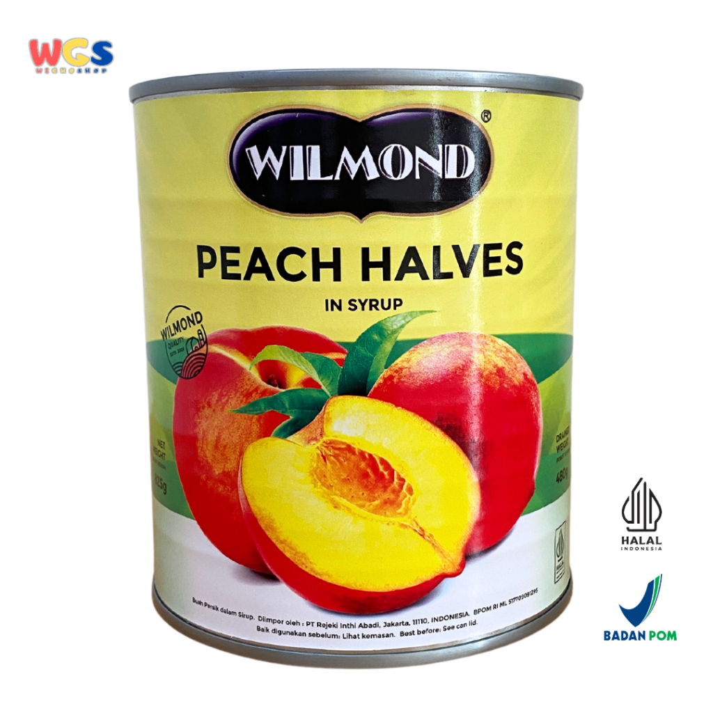 Jual Wilmond Peach Halves in Syrup 825g - Buah Persik Kaleng Premium ...