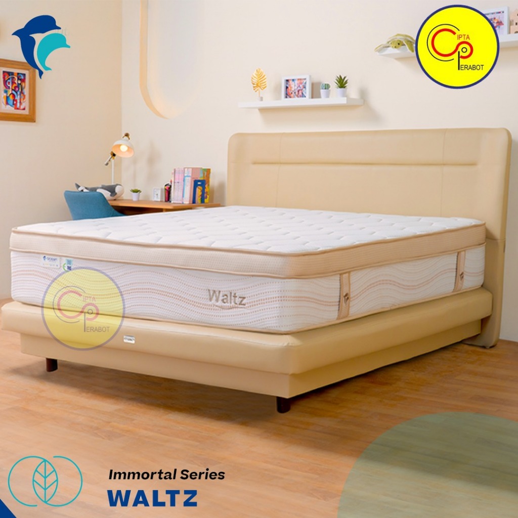 Jual Fullset Matras Springbed Ocean Waltz Orignal Zero Motion Pocket ...