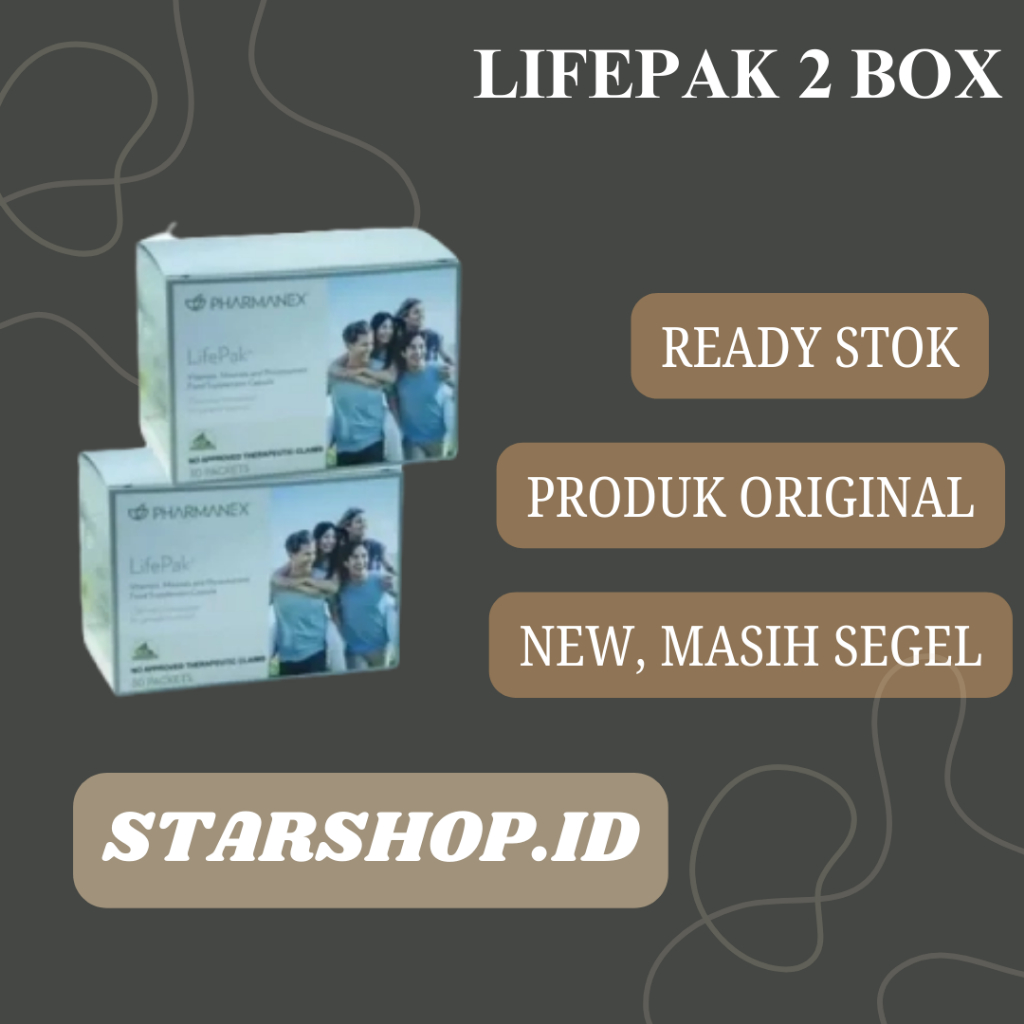 Jual Suplemen multivitamin - lifepack - life pac 2box 60 sachet ...