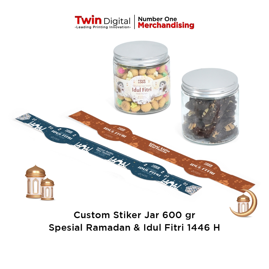 Jual Twindigital Custom Sticker Seal Packaging - Sticker Label Jar 600 ...