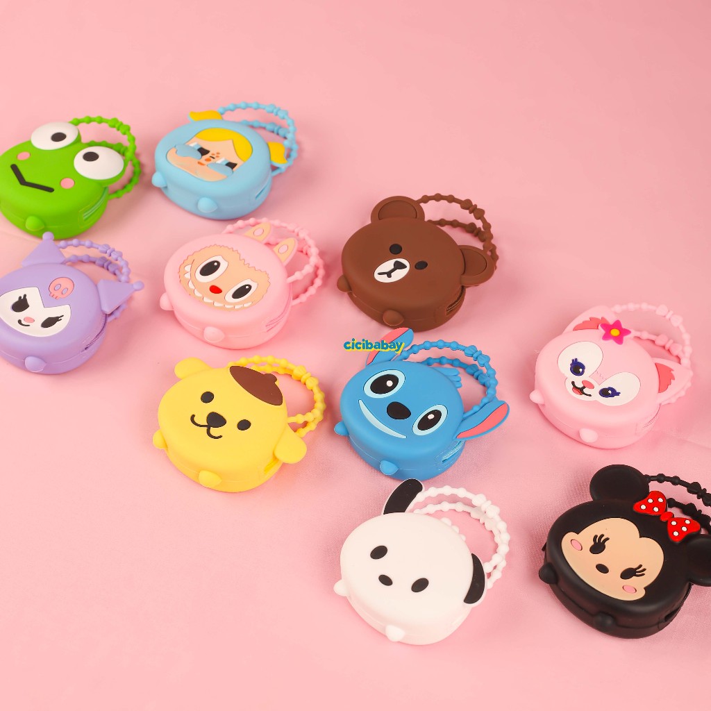 Jual Dompet Koin Pouch Anak Silikon Mini Karakter Lucu Kartun Anti Air ...