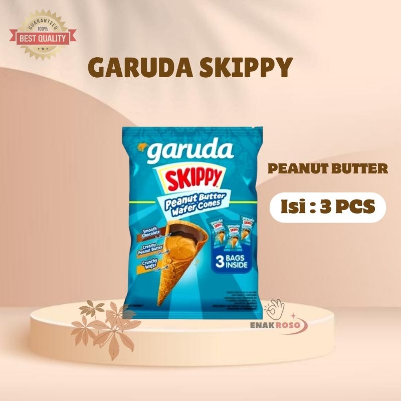 Jual Skippy Peanut Butter Wafer Cone isi 3 | Shopee Indonesia