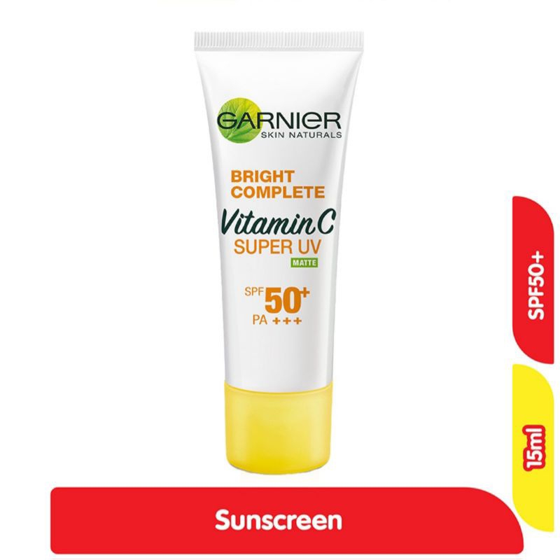 Jual GARNIER Light Complete Super UV Matte Sunscreen SPF50+ PA+++ 15 ml ...