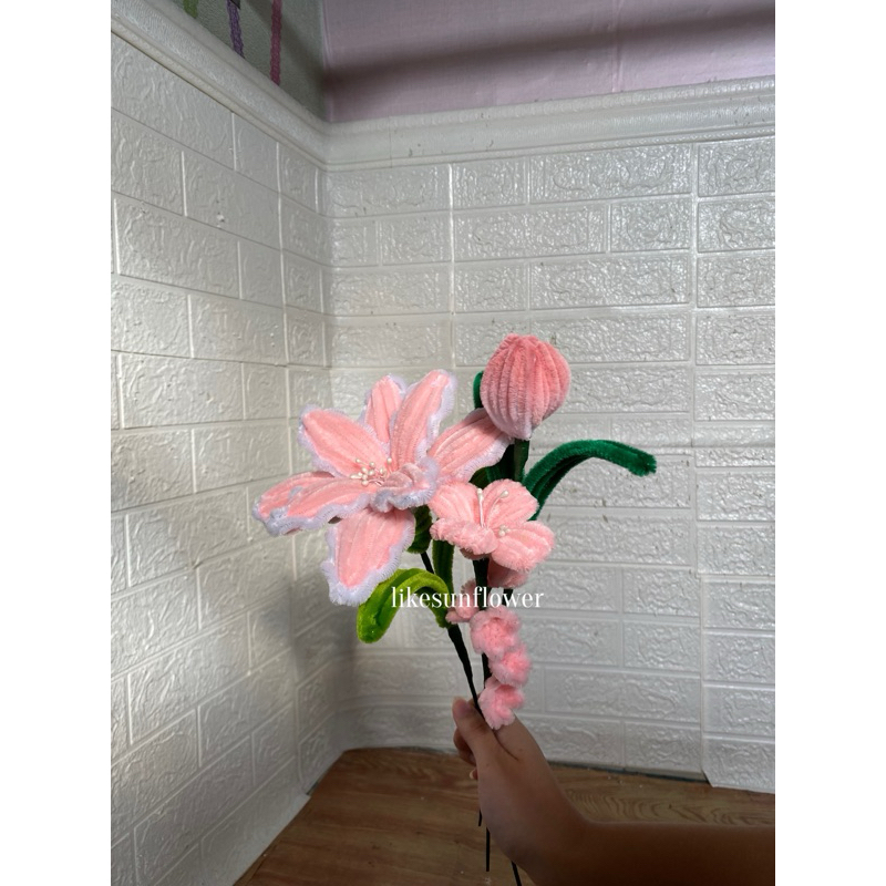 Jual PAKET 3 TANGKAI BUNGA/BUNGA TULIP MAWAR /DEKORASI RUANGAN ...