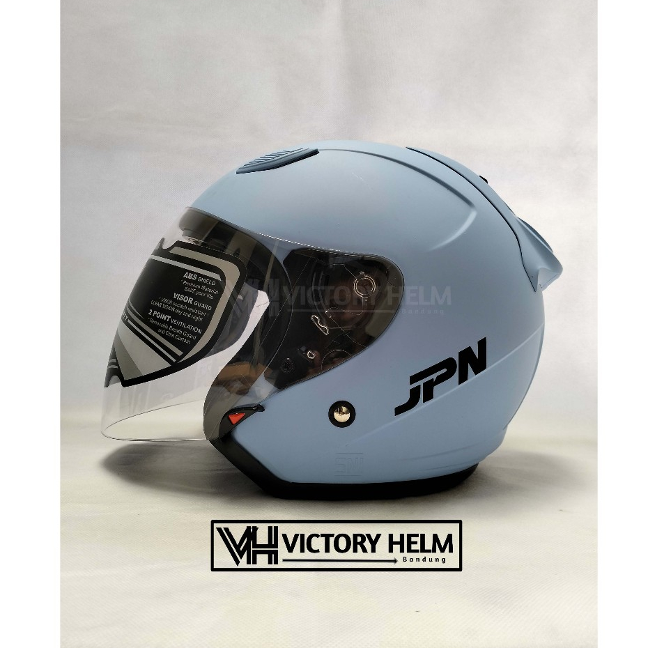 Jual Helm jpn galaxy New series warna biru Licapri Dop | Shopee Indonesia