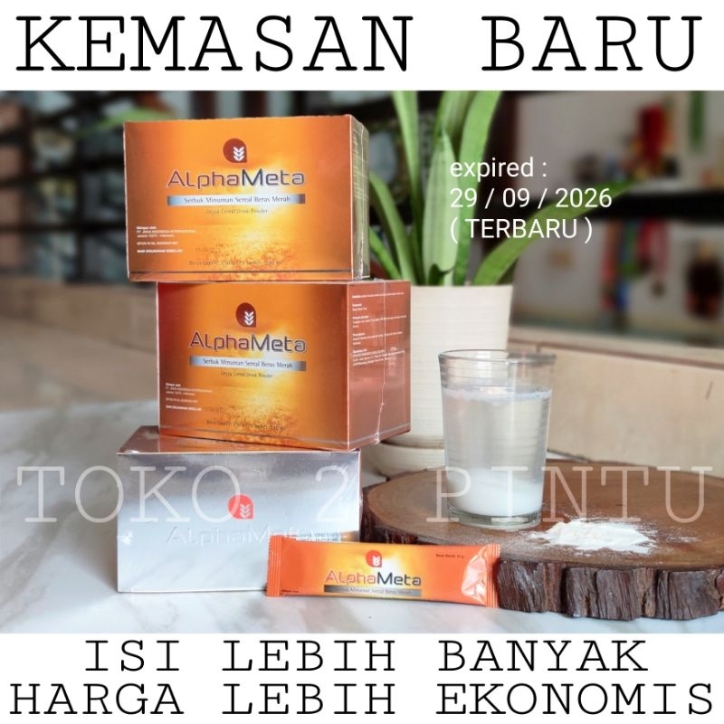 Jual Alphameta Alpha Meta Sachet Original Brown Rice | Shopee Indonesia