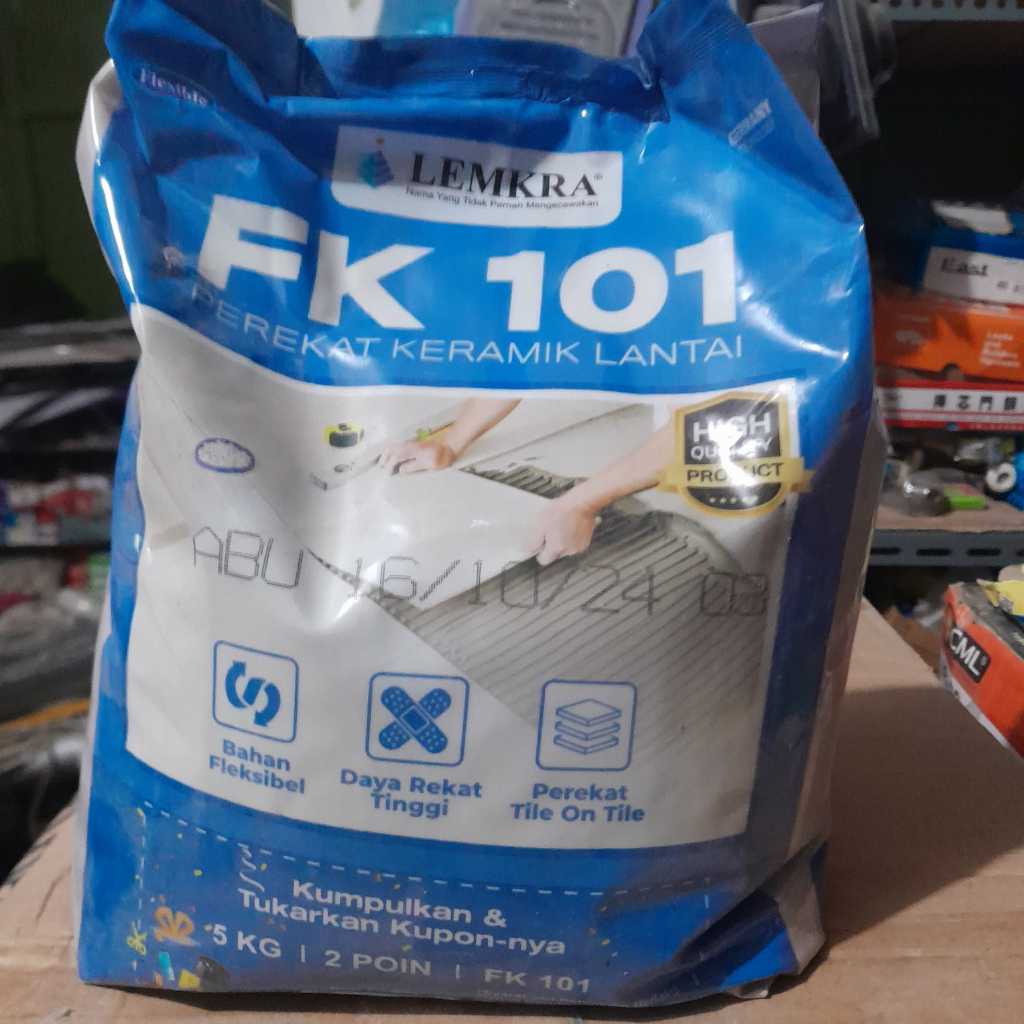Jual Perekat Keramik Lantai Lemkra FK 101 5 Kg | Shopee Indonesia