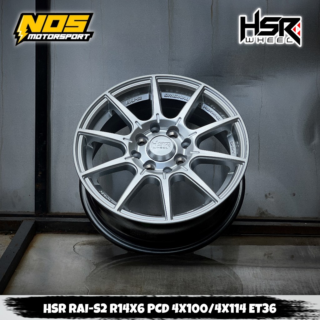 Jual VELG MOBIL AVANZA BRIO SIGRA AGYA R14 PCD 4X100/4X114 HSR RAI-S2 | VELK MOBIL RACING RING ...