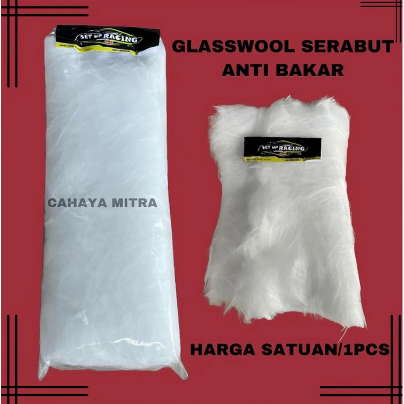 Jual ( Glasswool Serabut Putih ) Glasswool Putih Racing Serabut Anti ...