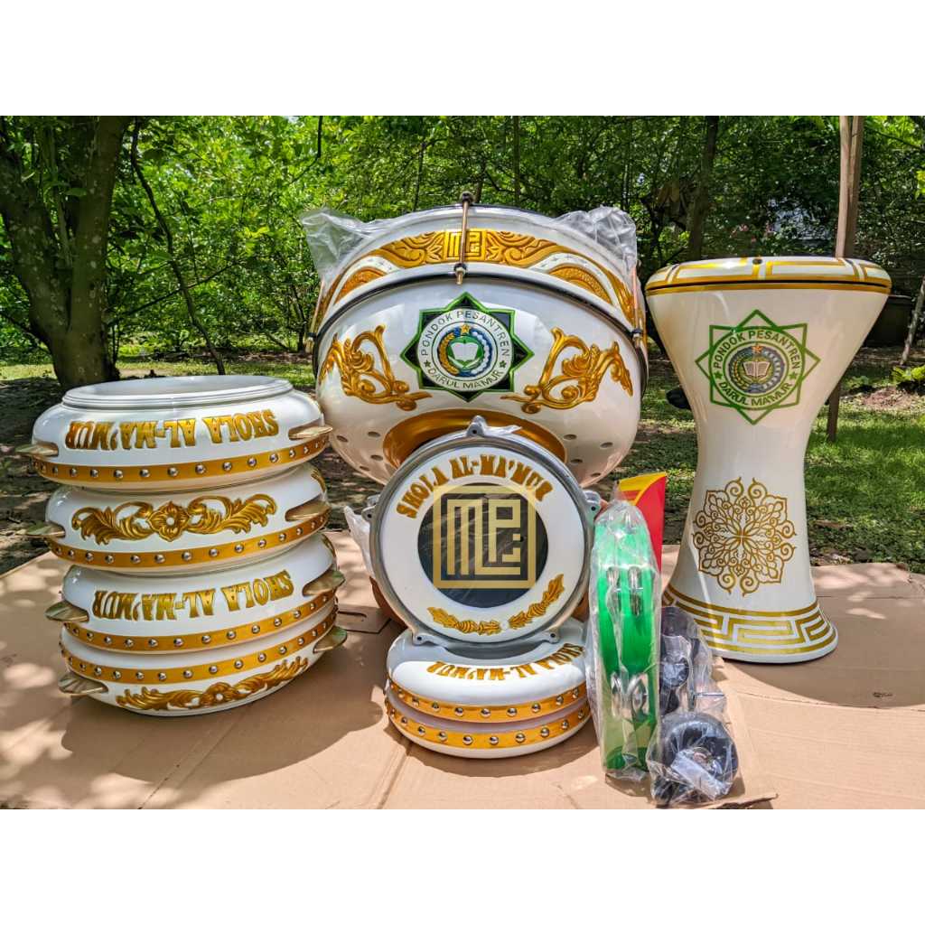 Jual ALAT HADROH REBANA QOSIDAH BANJARI 1 SET FULL SET LENGKAP MURAH ...