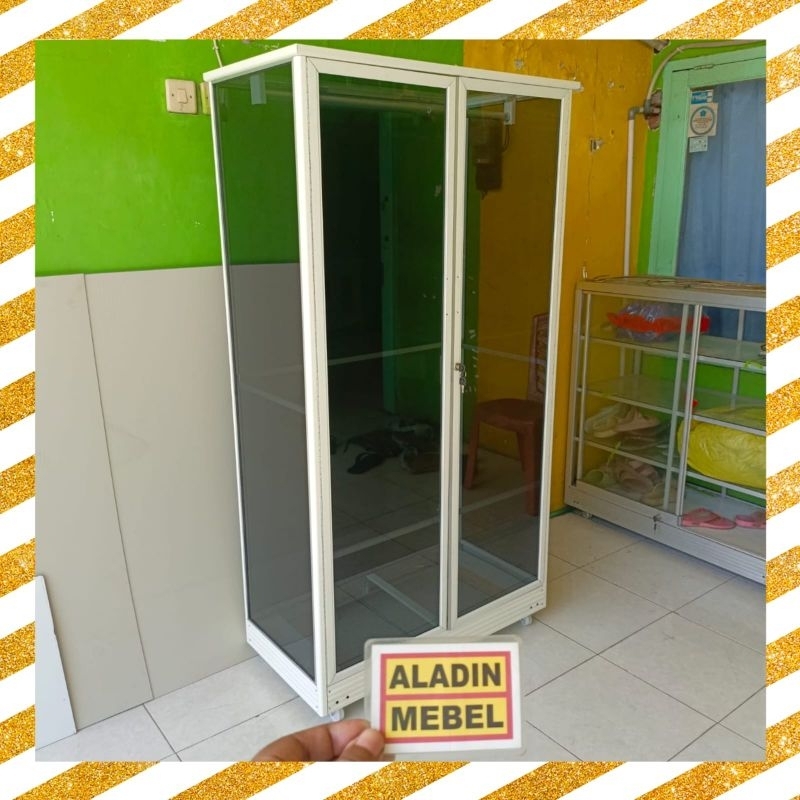 Jual Lemari baju kaca 2 pintu | Shopee Indonesia