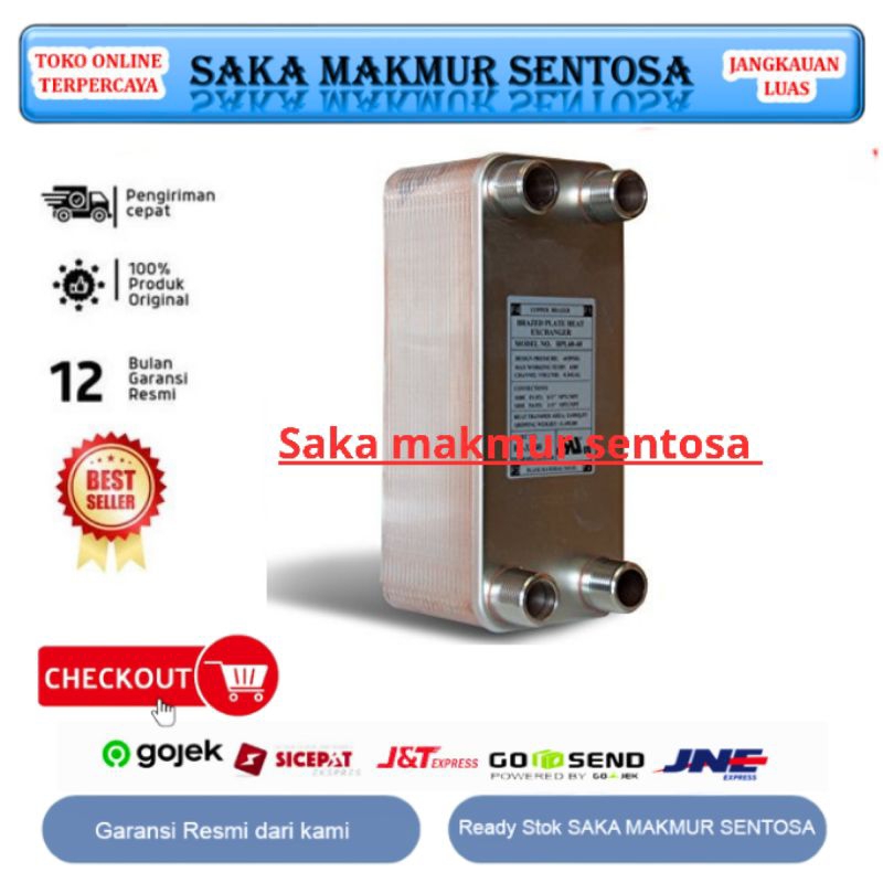 Jual BPHE Plate Heat Exchanger H060 Cap 10HP/PHE 10 PK 60 Plate ...