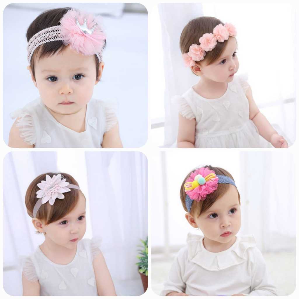 Jual [meandboss] Bandana Bando Headband Anak Bayi Newborn Blossom ...