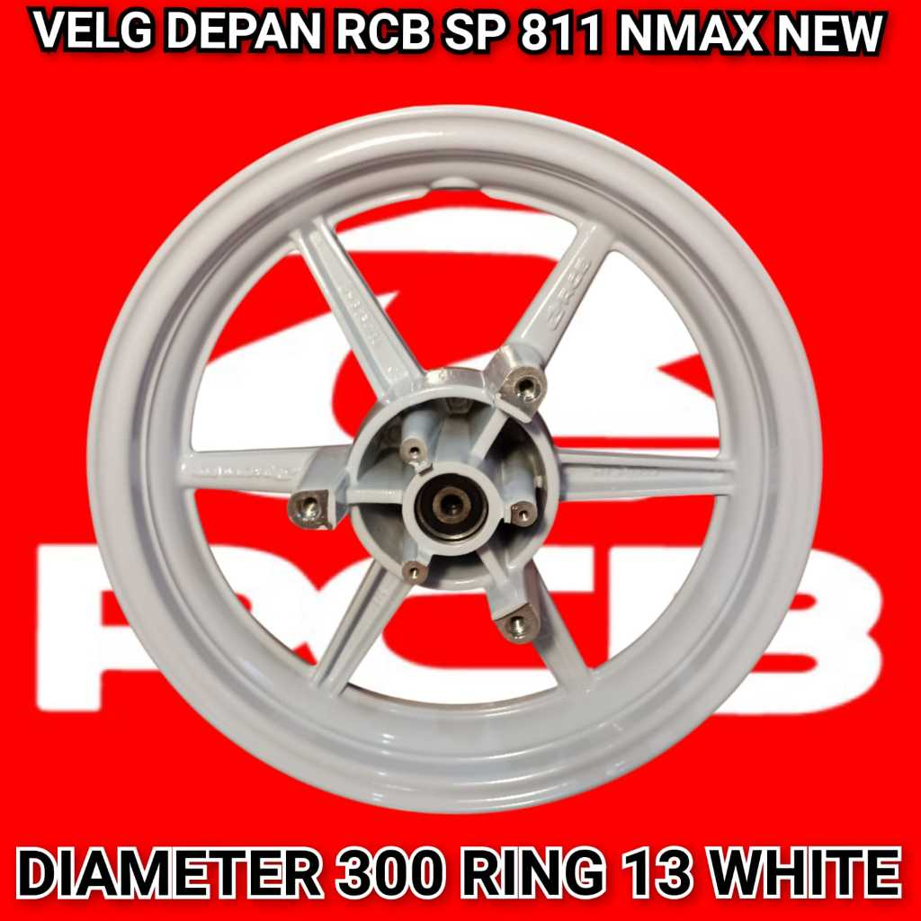 Jual VELG DEPAN RCB NMAX NEW DIAMETER 300 RING 13 SP 811 PUTIH ...